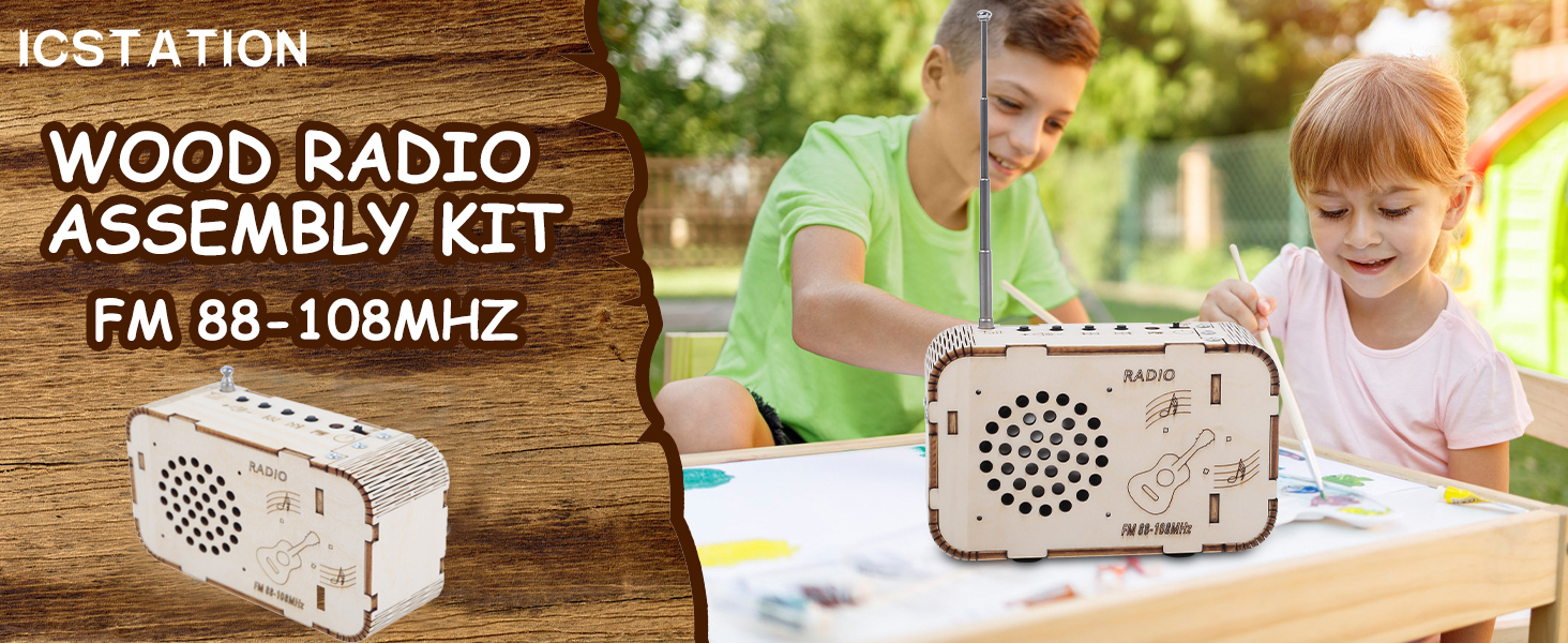 DIY Wooden Radio Kit from ICStation on Tindie